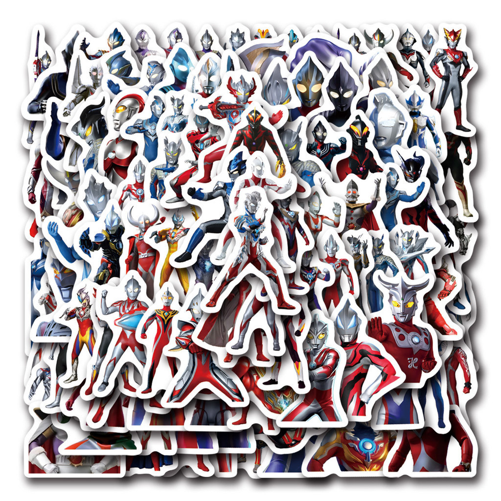 100 pcs Ultraman Waterproof PVC Stickers | Shopee Malaysia