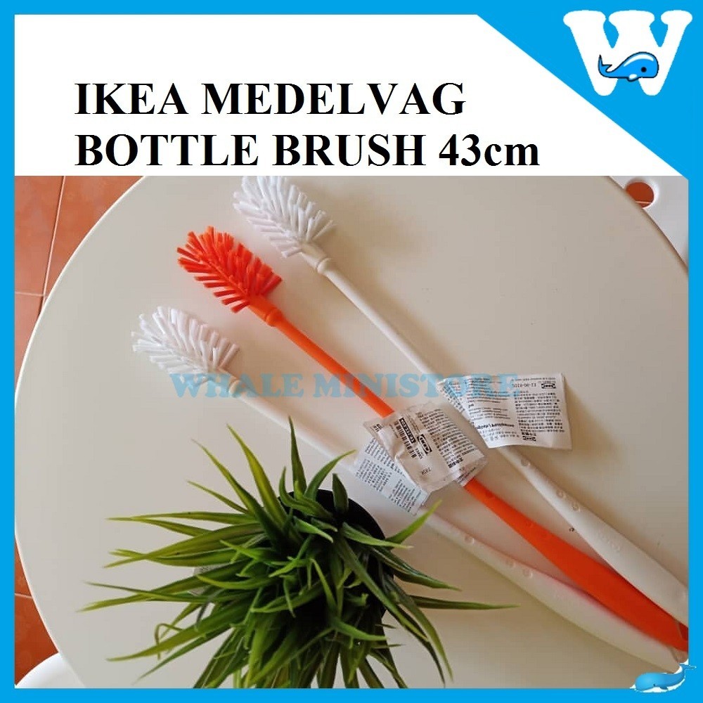 IKEA SUPER LONG BOTTLE BRUSH 43CM / THIN NECK LONG BRUSH / JAR CLEANING ...
