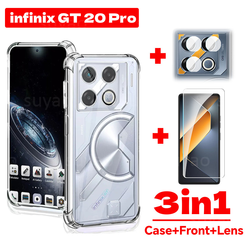 For infinix GT 20 Pro GT20 20Pro 2024 3in1 Phone Case Clear Transparent ...