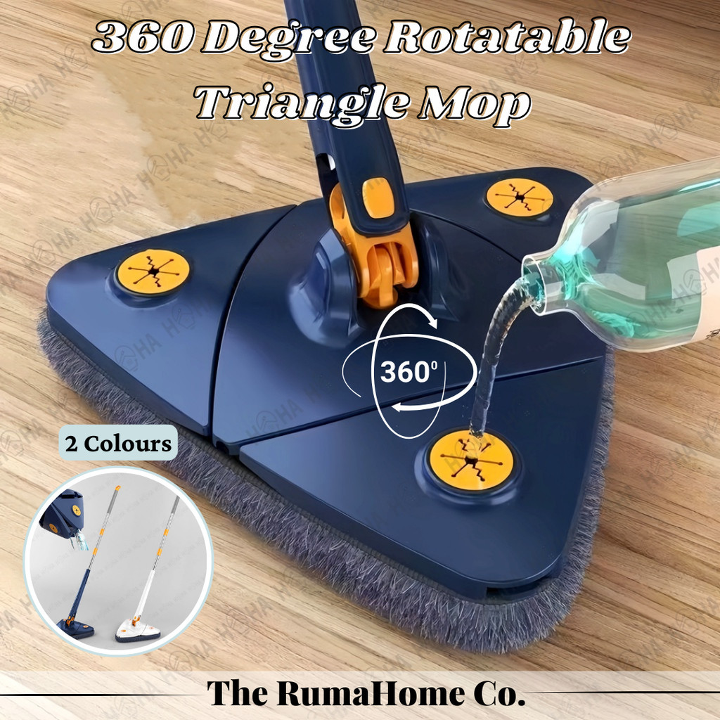 Triangle Mop 360° Self Twist Rotatable Adjustable Ceiling Cleaner ...