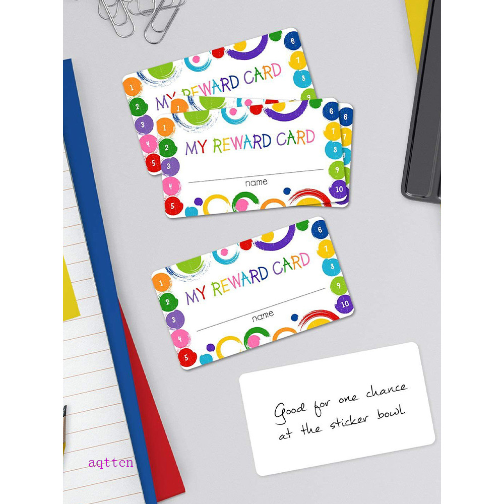 50 sheets/pack 5*9cm classroom reward cards Behavioral reward cards ...