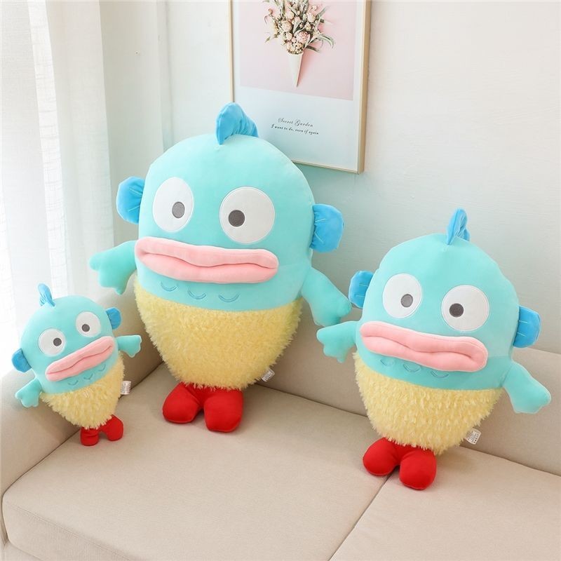 Creative Mermaid Hanton Doll Fun Ugly Fish Doll Funny Sausage Mouth ...