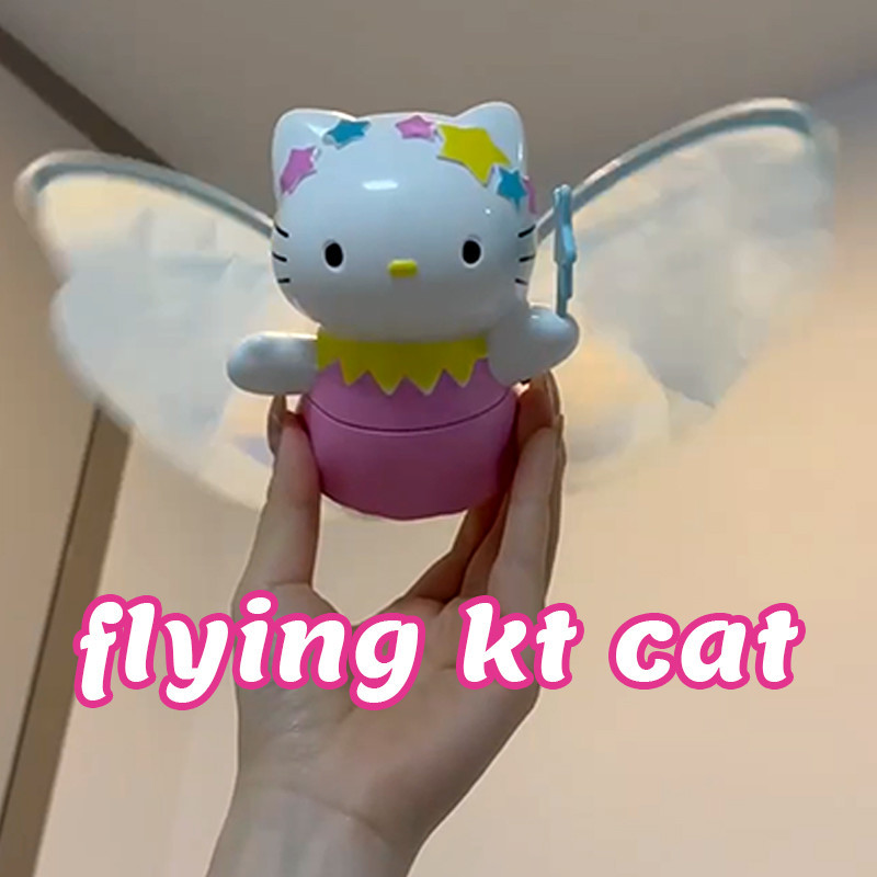 Flying Hello Kitty Hello Kitty Kawaii Toy Creative Winged Doll Couple ...