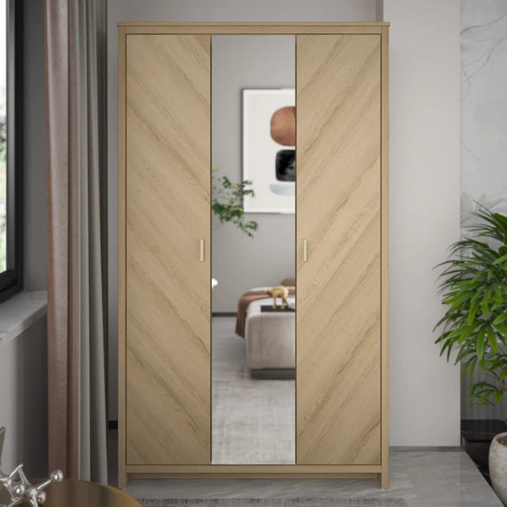 Tomato Kidz Bonny 3 Door Wardrobe with mirror Extra Deeper | Almari ...