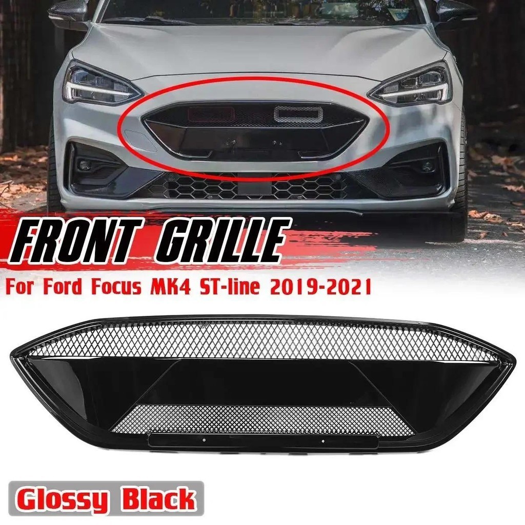 Car Front Upper Grill RS Style Front Hood Radiator Grille For Ford ...