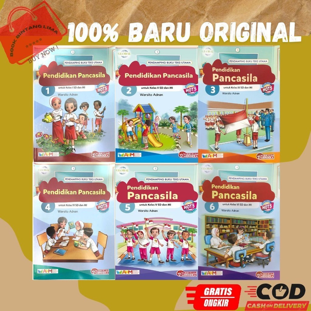 Merdeka Curriculum Global Book Pancasila Education Class 1 2 3 4 5 6 SD ...