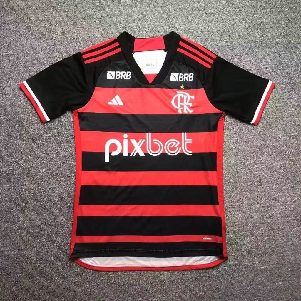 Fans Issue 2024/25 CR Flamengo Home Football Jersey and T-shirt S-2XL ...