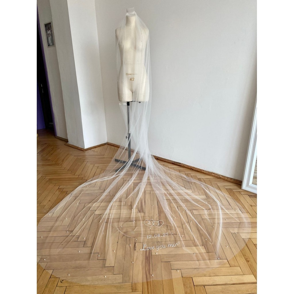 PUTIH [VM26][CAN Request WRITING]veil pearl bride's veil slayer wedding ...