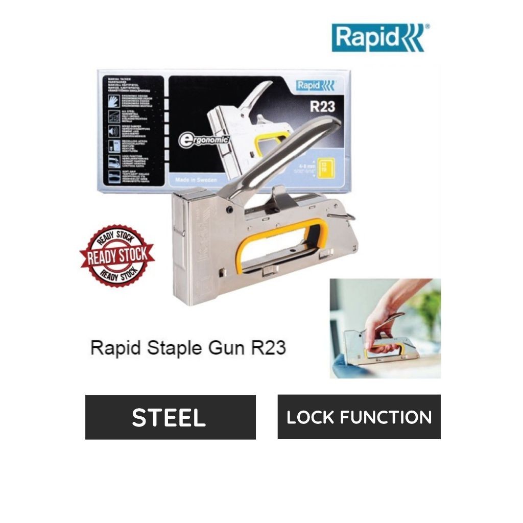 [ GUN TAKCER ] RAPID R23 | KIDARIO TG-808 GUN TACKER | METAL | PLASTIC ...