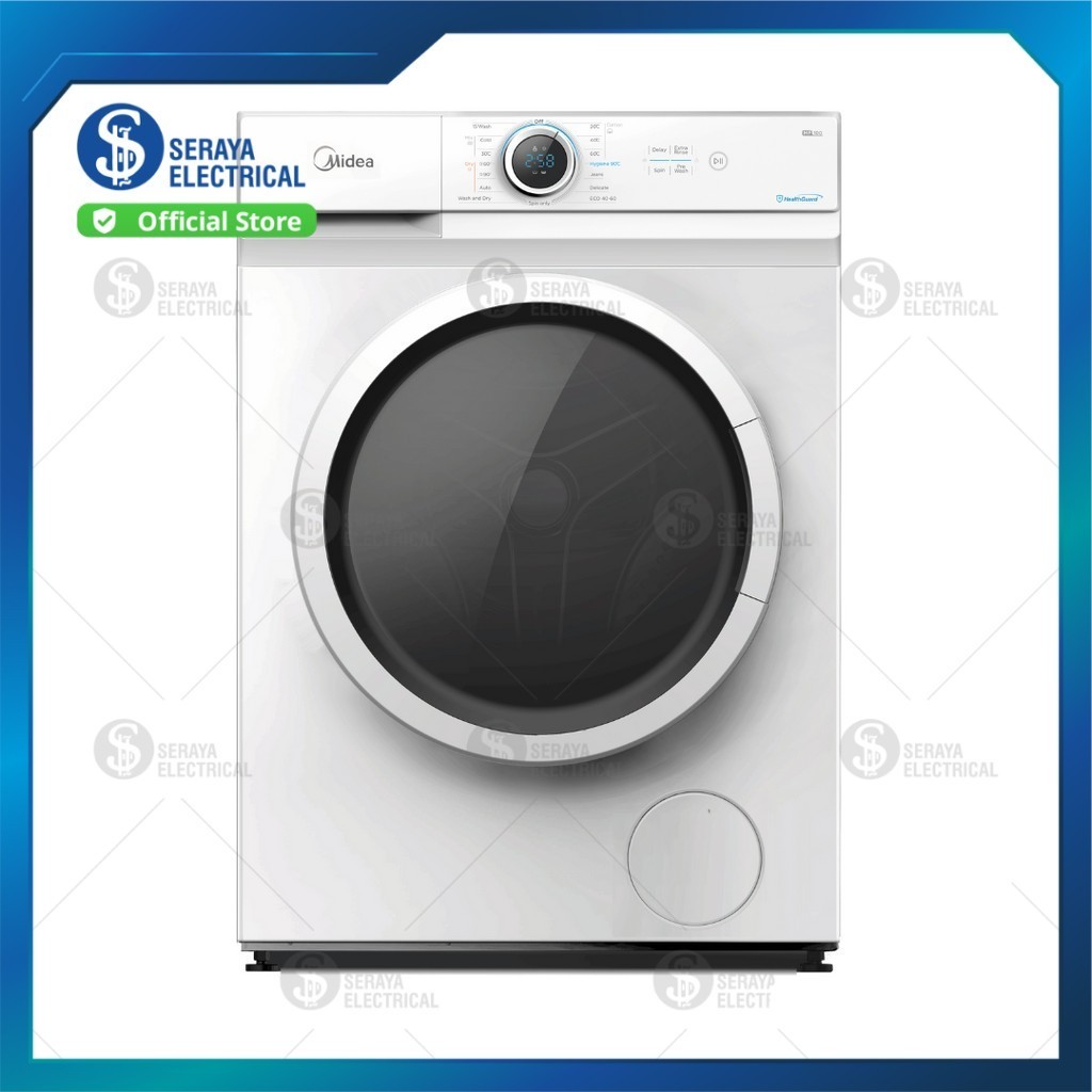 Midea 9.5KG Front Loading Washing Machine MF100W95B | Shopee Malaysia