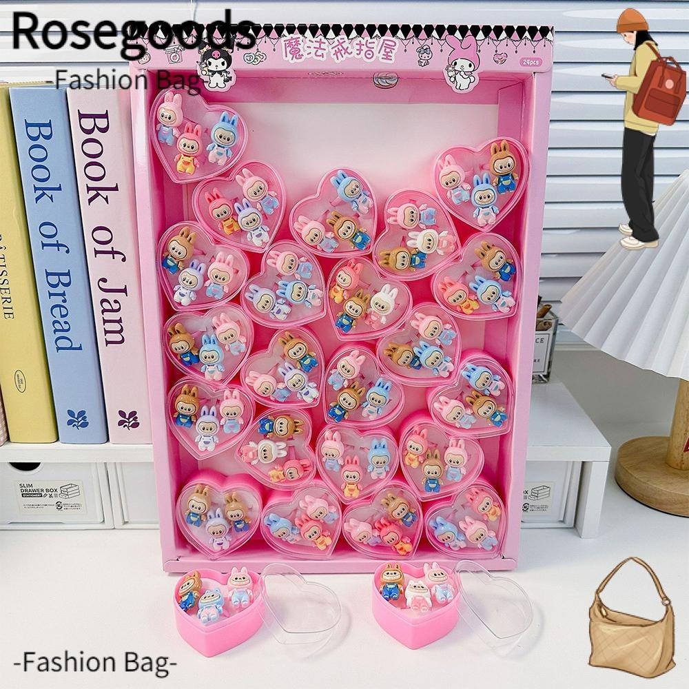 ROSEGOODS 3pc Labubu Plain Ring, Girl jewelry Toys Labubu Ring, Bubble ...