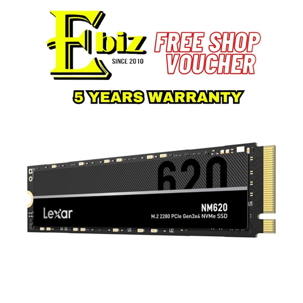 LEXAR NM620 256GB | 512GB | 1TB M.2 2280 Gen 3x4 NVME SSD Solid State Drive | Shopee Malaysia