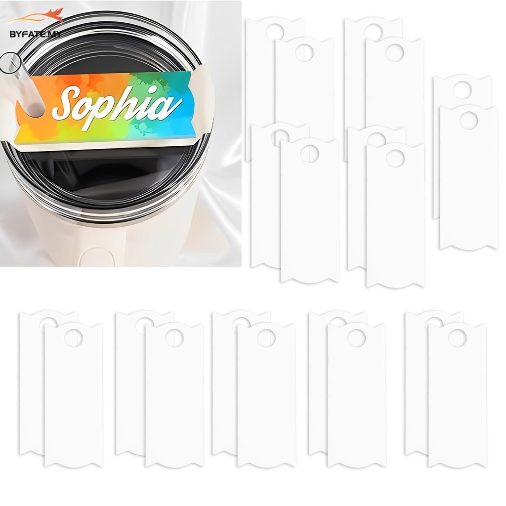 20Pcs Sublimation Name Plate for 40oz Tumbler Double Sided Sublimation ...