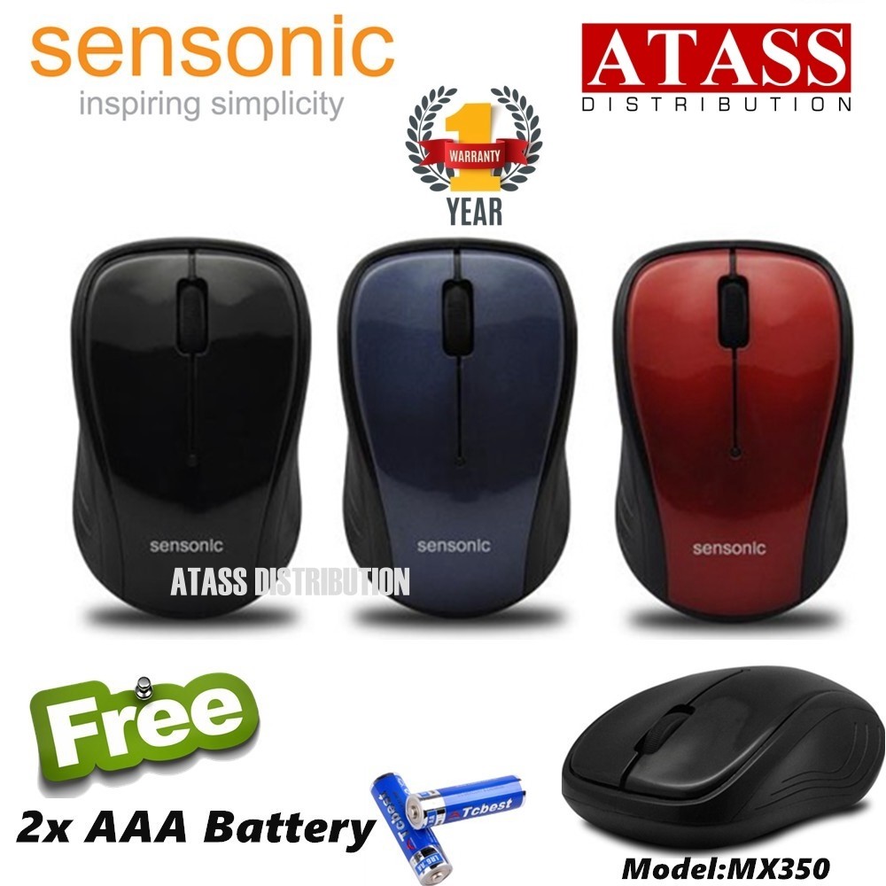 Sensonic MX350 Cordless Optical Wireless Mouse (m170, m331, m221, m330, m185 ) | Shopee Malaysia
