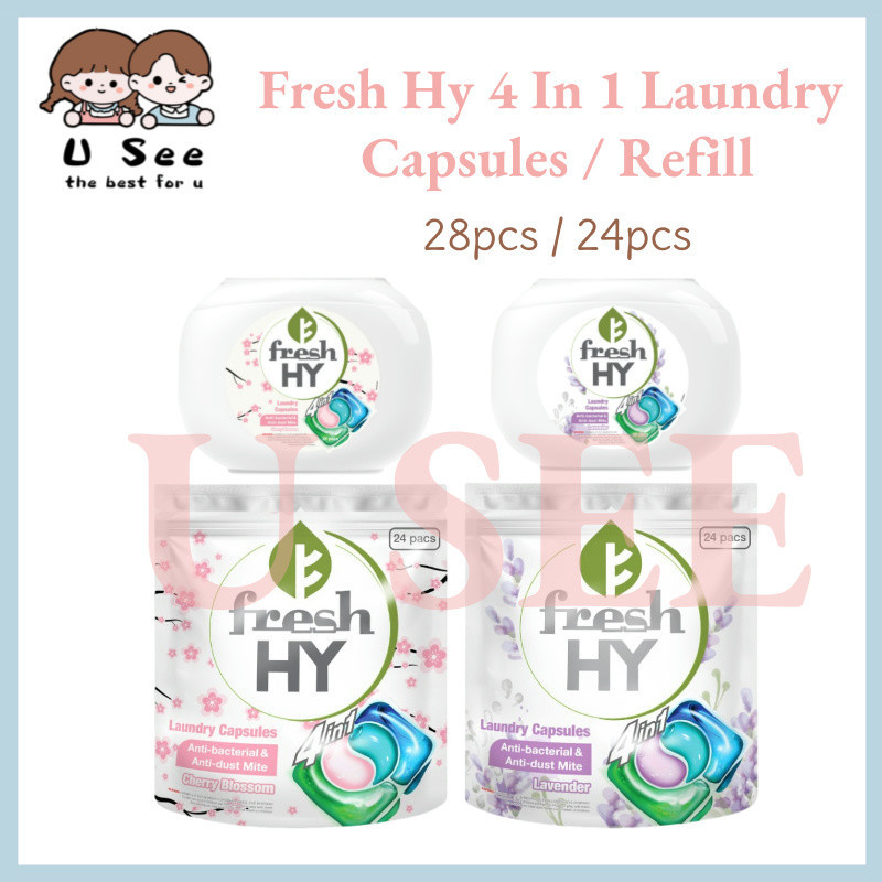 READY STOCK!!! Fresh Hy 4 In 1 Laundry Capsules (10ml x 28 Pcs ...