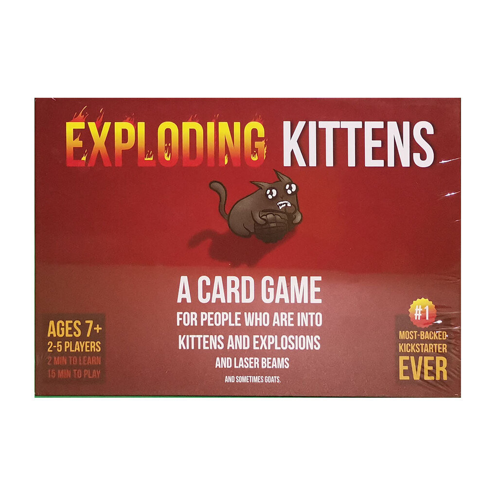 Explosive Cat Card Game Red Box Exploding Kittens VaniLand | Shopee ...
