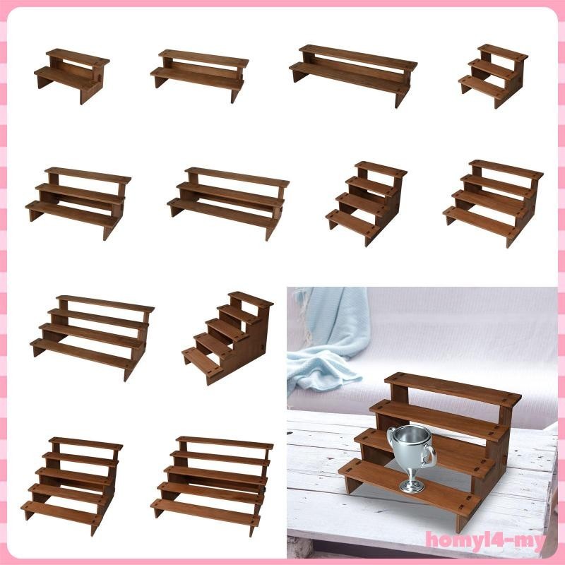 [HomyldfMY] Wood Display Riser Collectibles Display Stand Practical ...