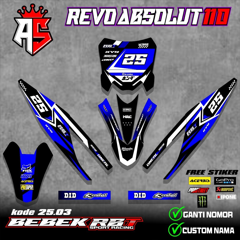 Semi Decal Sticker Fullbody Rbt Revo Absolute 110 Rbt Vega Bebek Modif ...