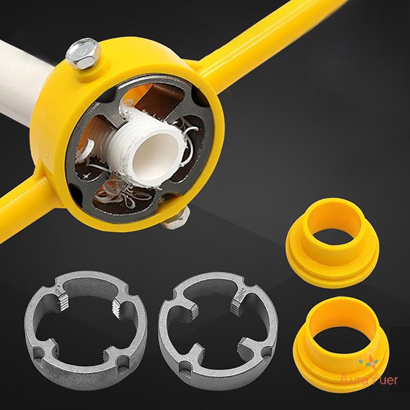 [AuraYuer] 6PCS Plastic Pipe Thread Die Kit PVC/NPT Thread Maker 1/2" 3 ...