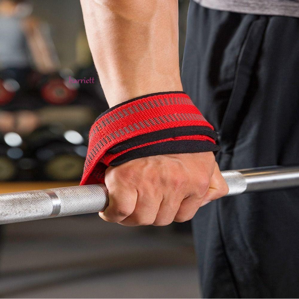 HARRIETT Weight Lifting Wrist Straps Pull-in Strap Cotton Material ...