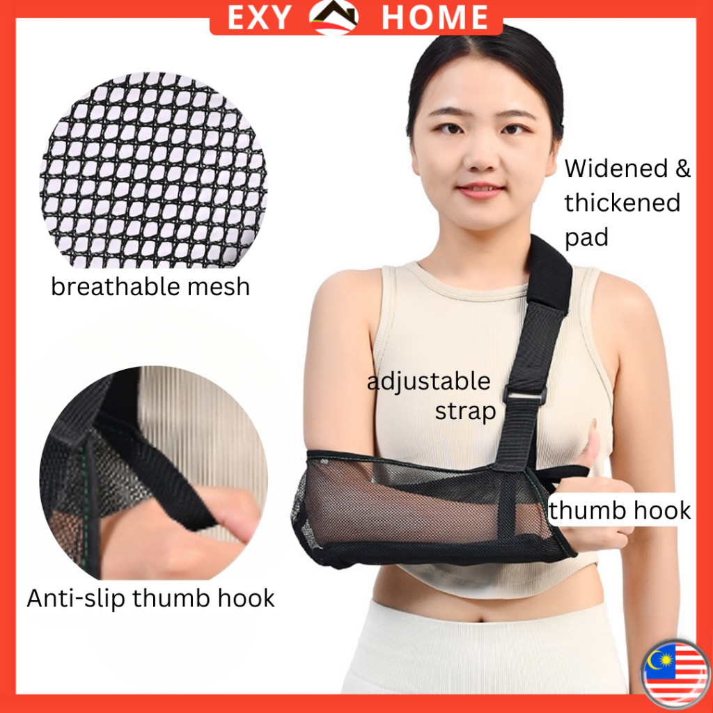 Breathable Arm Sling Strap Mesh Adult Kids Forearm Fracture Fixed Wrist ...