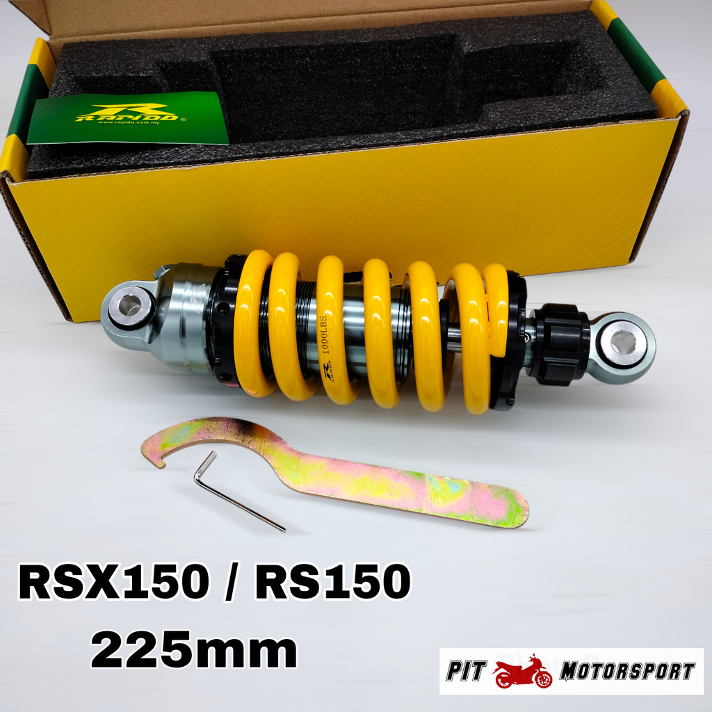 Rapido Monoshock Honda RS150 RSX150 H039 Series 225mm Mono Adjustable ...