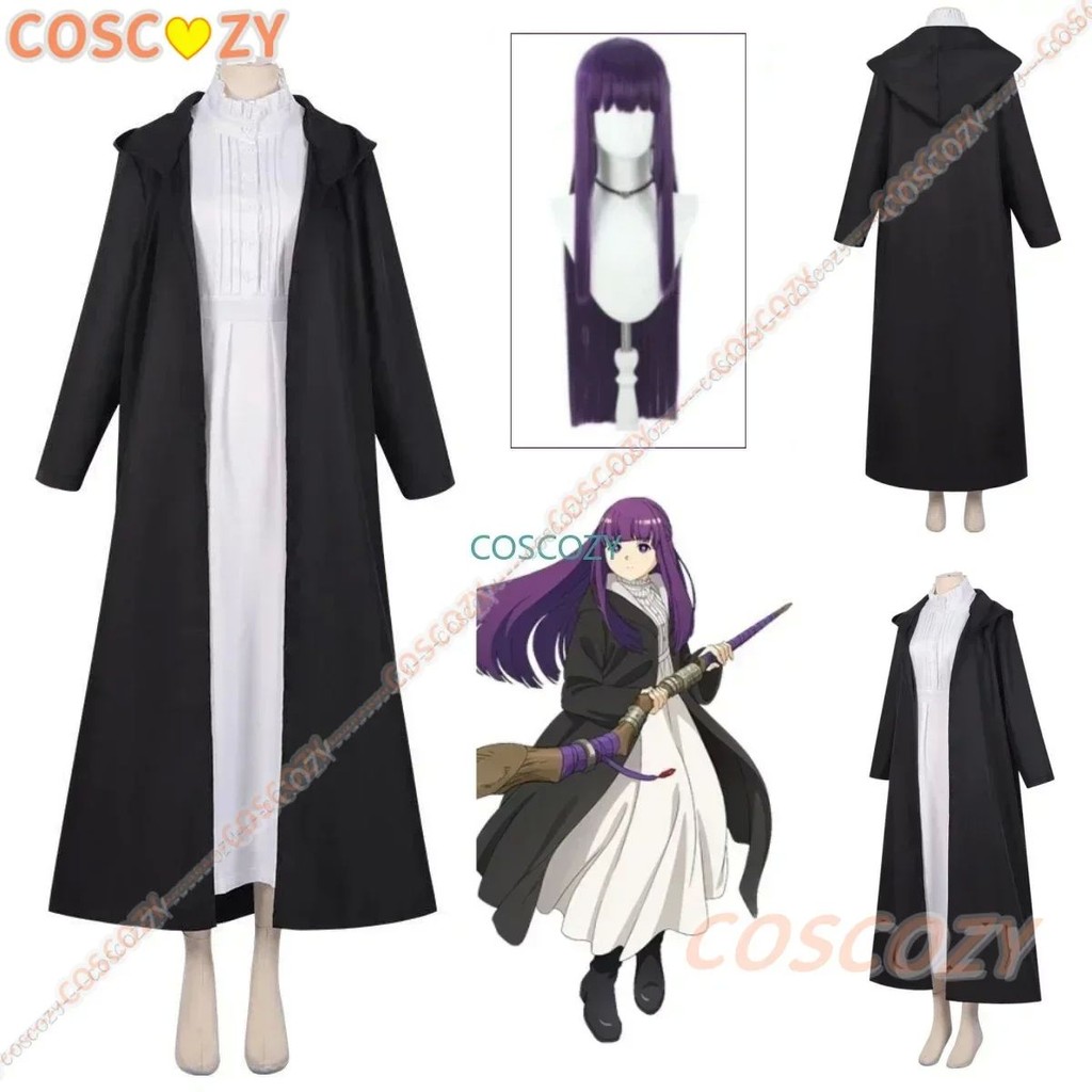Fern Cosplay Costume Wig Dress Anime Frieren Beyond Journey's End ...