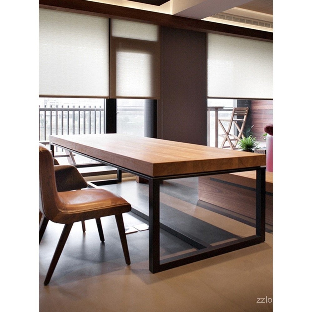 Nordic Solid Wood Computer Desk Desktop Simple Modern Long Desk ...