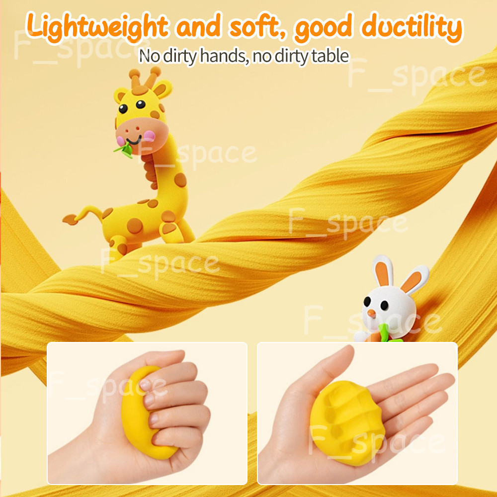 12/24/36 Colors Super Light Squishy Toys Clay Set With Tools For Kids ...