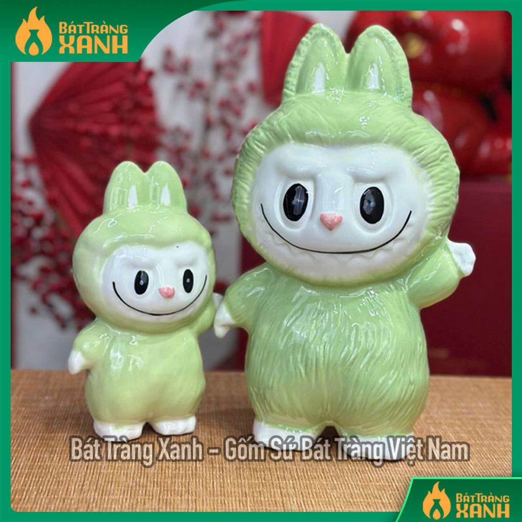 LABUBU BAT TRANG SAVING CERAMIC PIG - SUPER HOT TREND - CERAMIC LABUBU ...