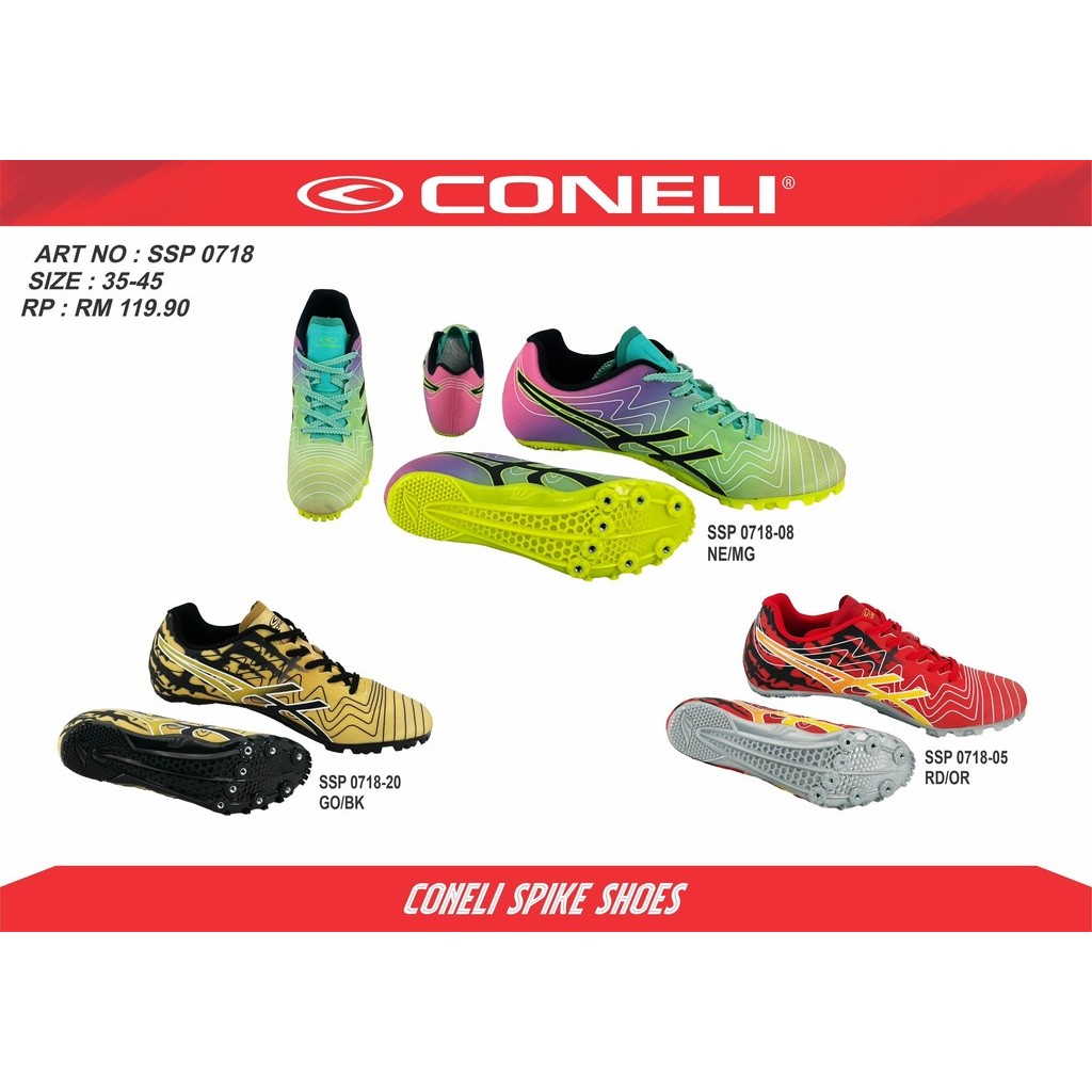 CONELI SSP0718 JUNIOR/SENIOR RUNNING SPIKES SHOES SPRINT TRACK FIELD ...