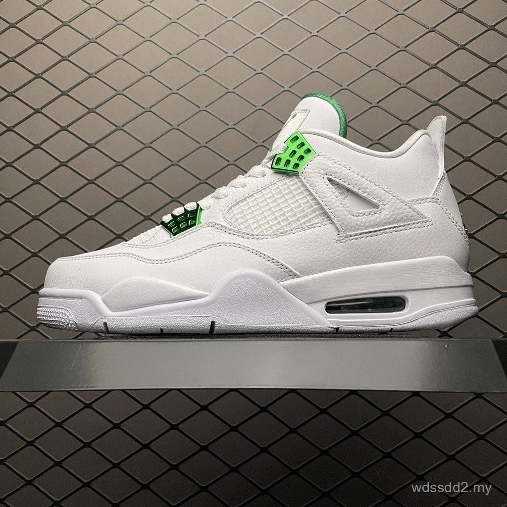 Ct8527-113 Air Jordan 4 Retro "metallic green" aj4 4 basketball shoes ...