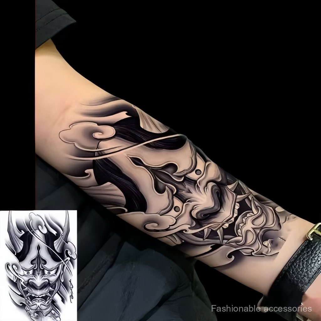 Full Arm Tattoo Stickers Cartoon Tattoo Stickers Male Female Tattoo ...