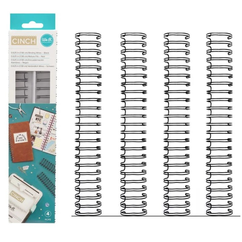 We R Memory Keepers Cinch / Spine Binding Wires .625" (5/8") 4/Pkg (2:1 ...