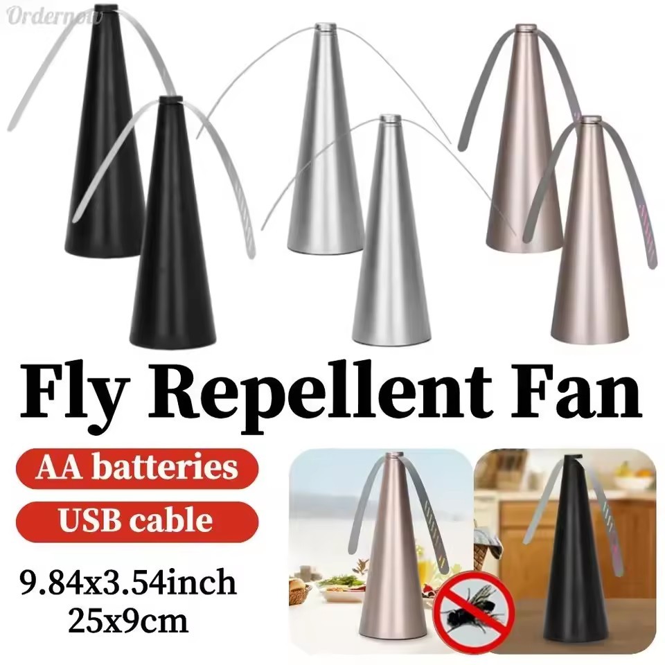 Mosquito Repellent Fan Leaf Repeller Halau Lalat Automatic Fly Trap ...