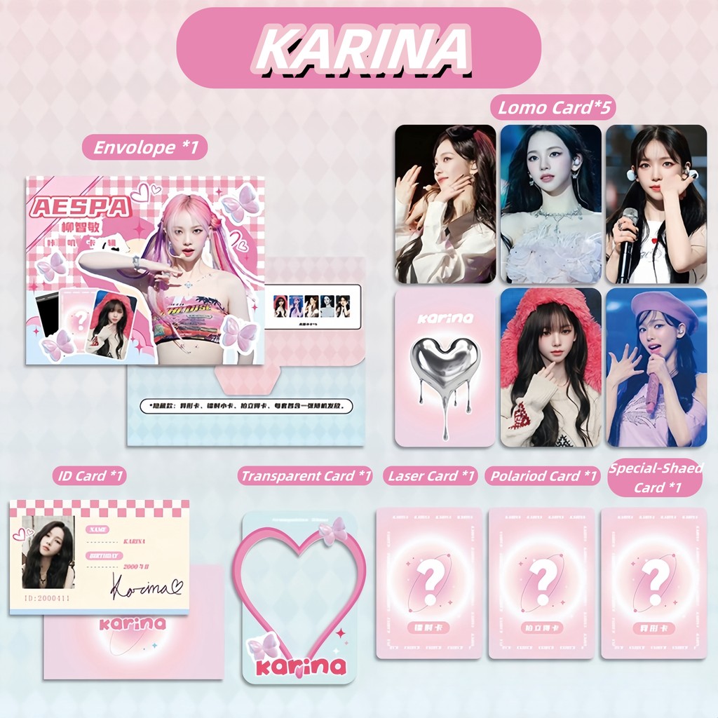 IVE (G)I-DLE AESPA Kaji Card WONYOUNG KARINA GISELLE WINTER NINGNING ...