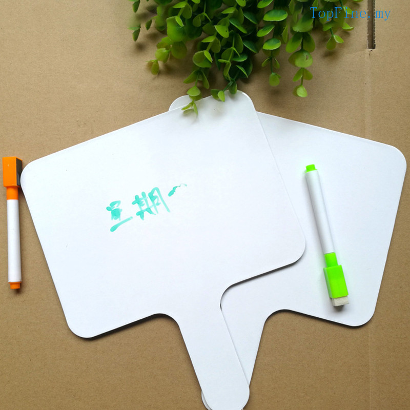 10Pcs Dry Erase Answer Paddles Handheld Double Sided Paddle Mini White ...
