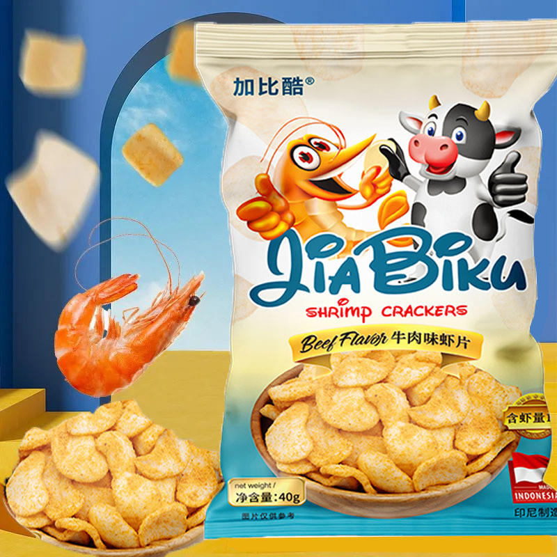 Snacks Indonesia Puffed Shrimp Flavor Casual Drama Imported Shrimp ...