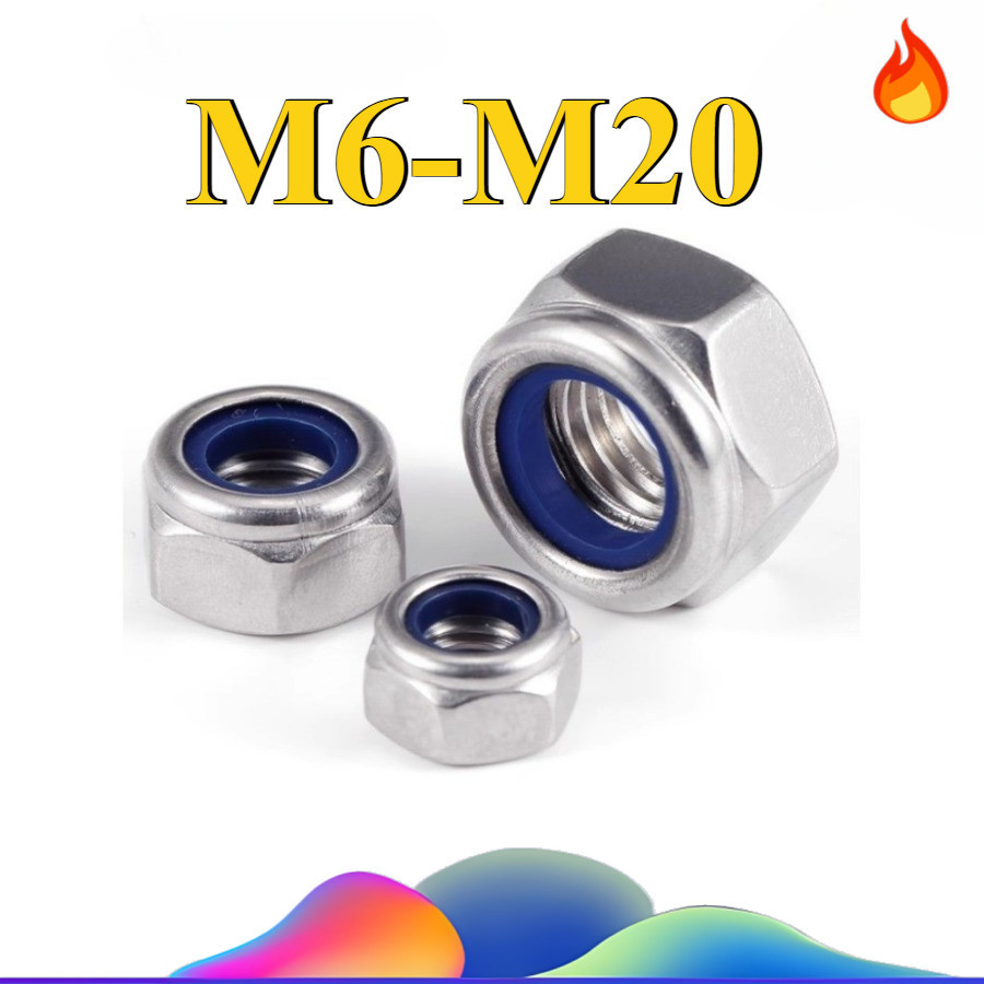 ((Quick Shipment) 304 Stainless Steel Fine Thread Lock Nut M6/M8/M10 ...