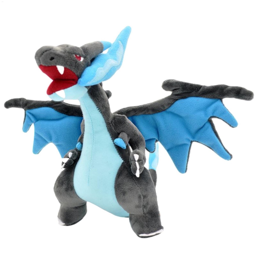 Pokemon Mega Charizard X Plush Soft Toy Teddy 9 inch Charizard Plush ...