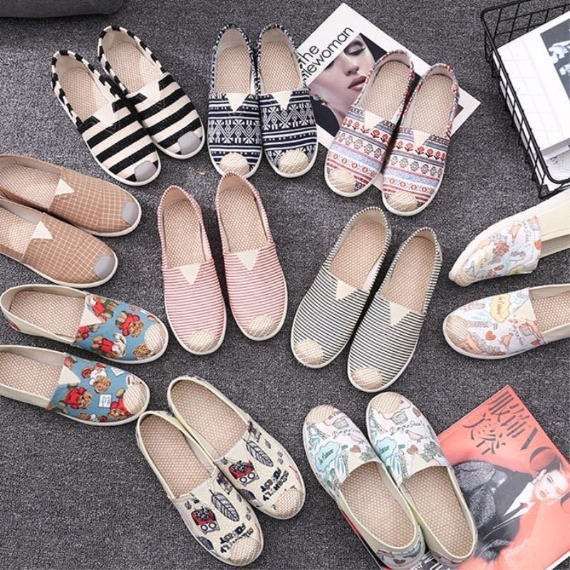 Spring New Style Old Beijing Cloth Shoes Women Soft-Soled Lazy Shoes ...