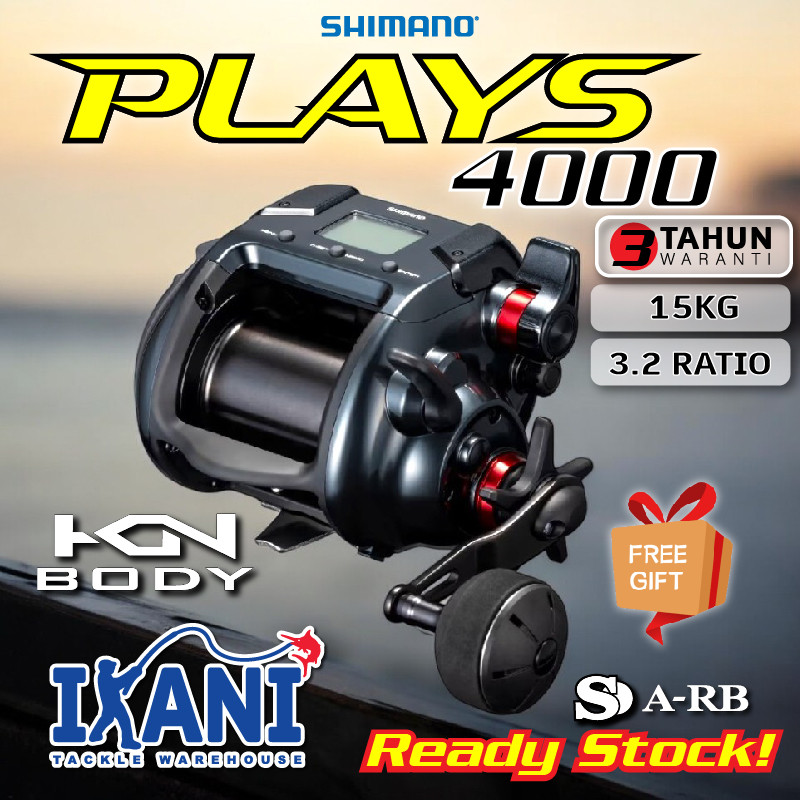 SHIMANO PLAYS 4000 2024 Electric Fishing Reel mesin Pancing Bangla Laut ...