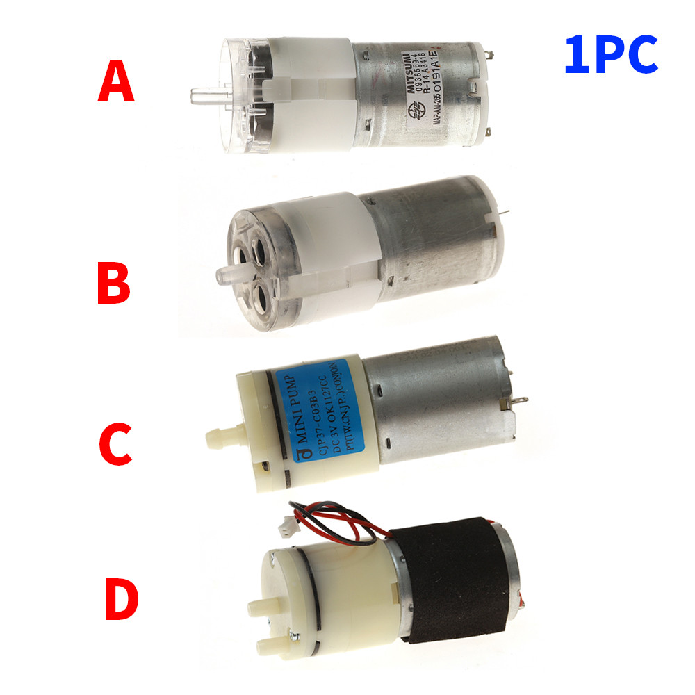 DC 3V 3.7V 5V 6V Small Mini 370 Motor Diaphragm Air Pump Vacuum Pump Negative Pressure Suction ...