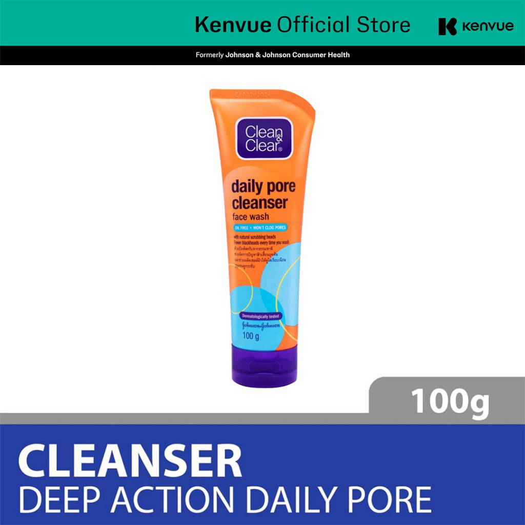 Clean & Clear Deep Action Daily Pore Cleanser (100g) | Shopee Malaysia