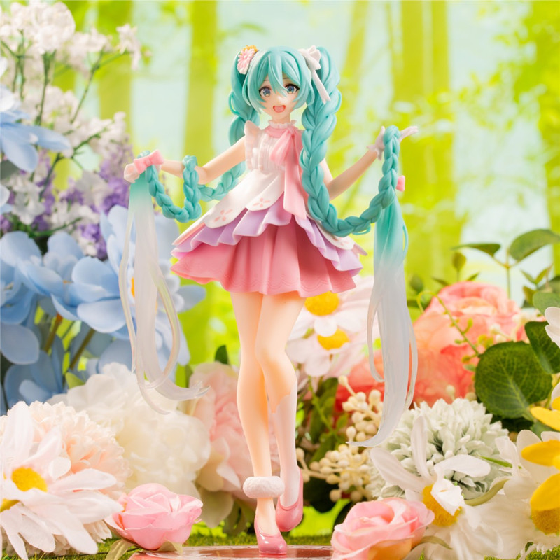 20CM Hatsune Miku Action Figure Long Hair Miku Figurines PVC Model Toys ...
