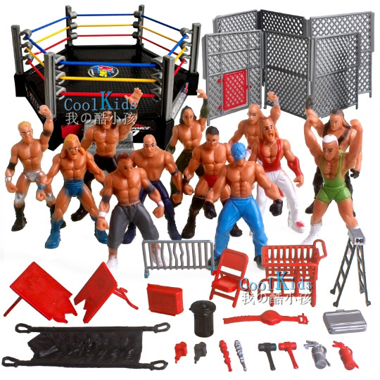 WWE 32PCS Anime Doll Model Set Gladiator Wrestling Figurine Fighting ...