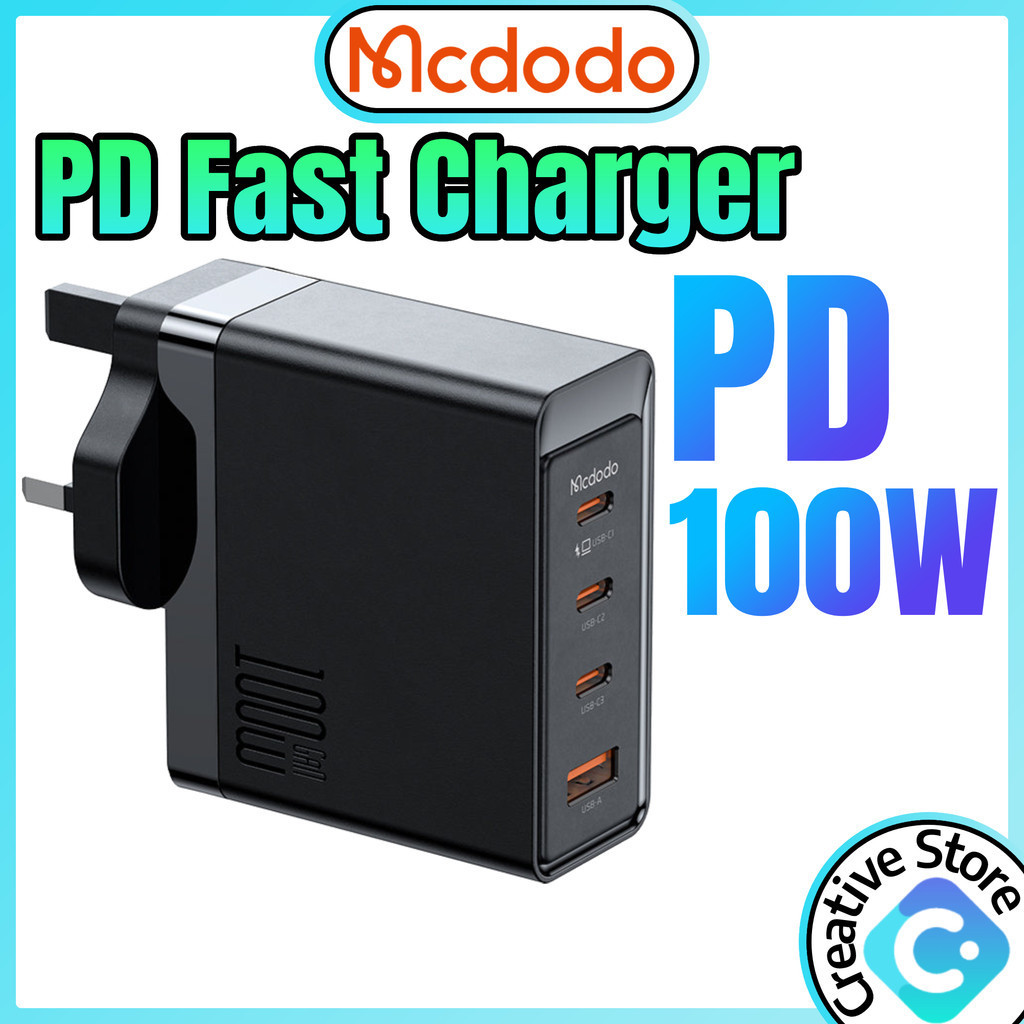 Mcdodo Charger PD 100W Fast Charger Fast Charging Charger GaN Charger ...