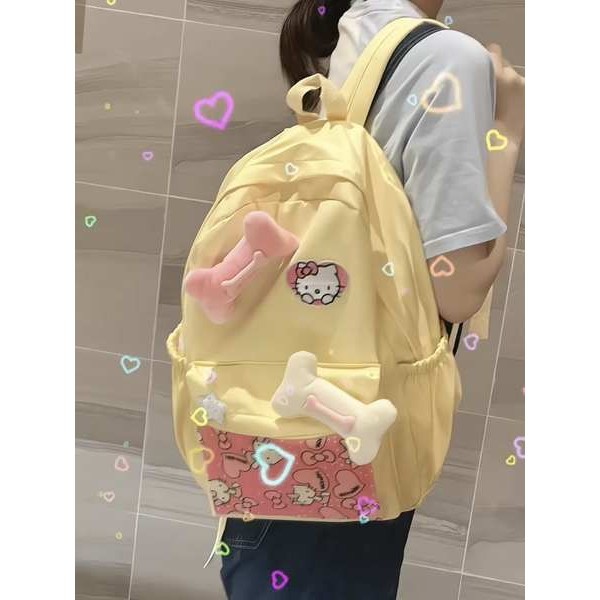 Cute Schoolbag Sanrio Backpack Hello Kitty Student Junior High School ...