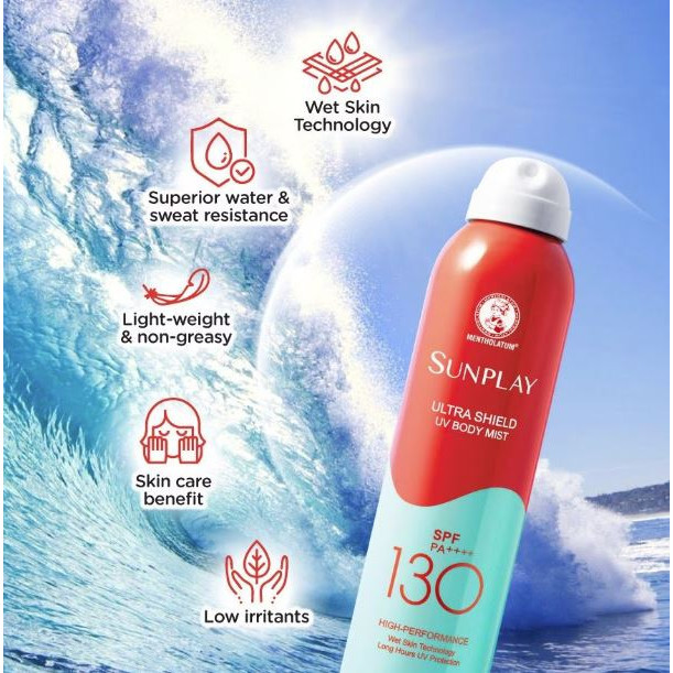 Sunplay Ultra Shield UV Body Mist SPF50 High Performance ( 165ml ) | Shopee Malaysia