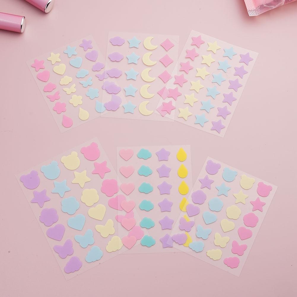 24pcs Sheet Hydrocolloid Acne Patch Colorful Covering Acne Sticker